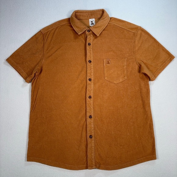 Dandy Del Mar | Shirts | Dandy Del Mar Tropez Terry Shirt Mens L Orange ...